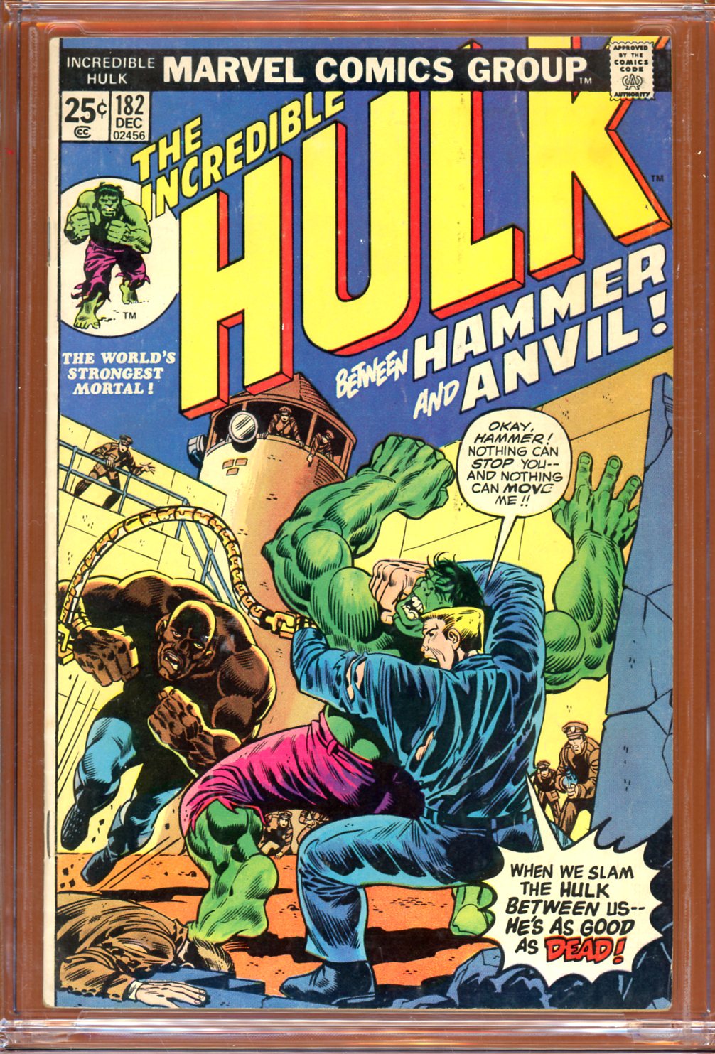 Cedar Chest Comics - Incredible Hulk #182 CGC graded 7.0 Wolverine ...
