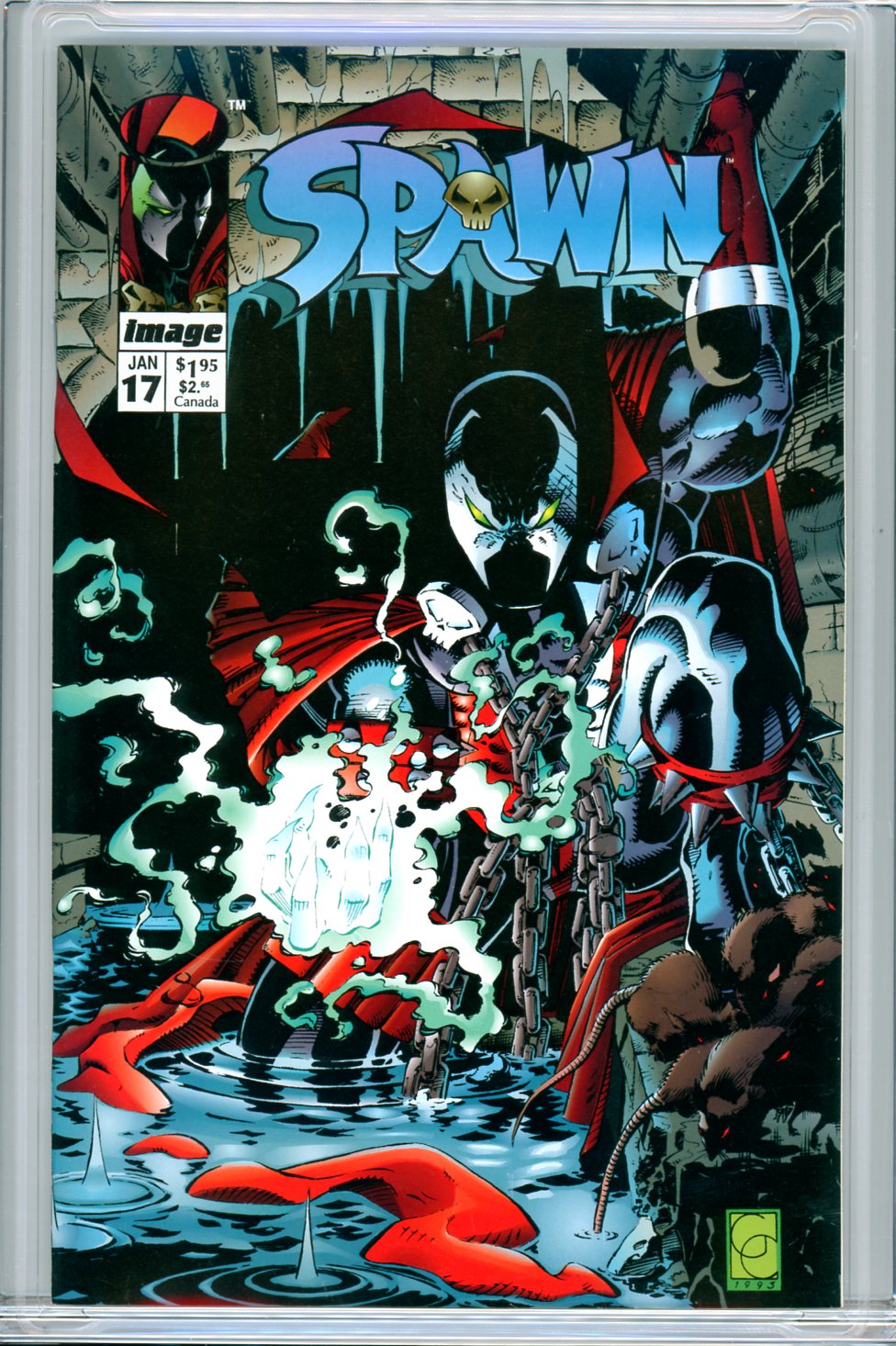 Cedar Chest Comics - Spawn #17 CGC graded 9.6 - first FULL appearance of Anti-Spawn - SOLD!