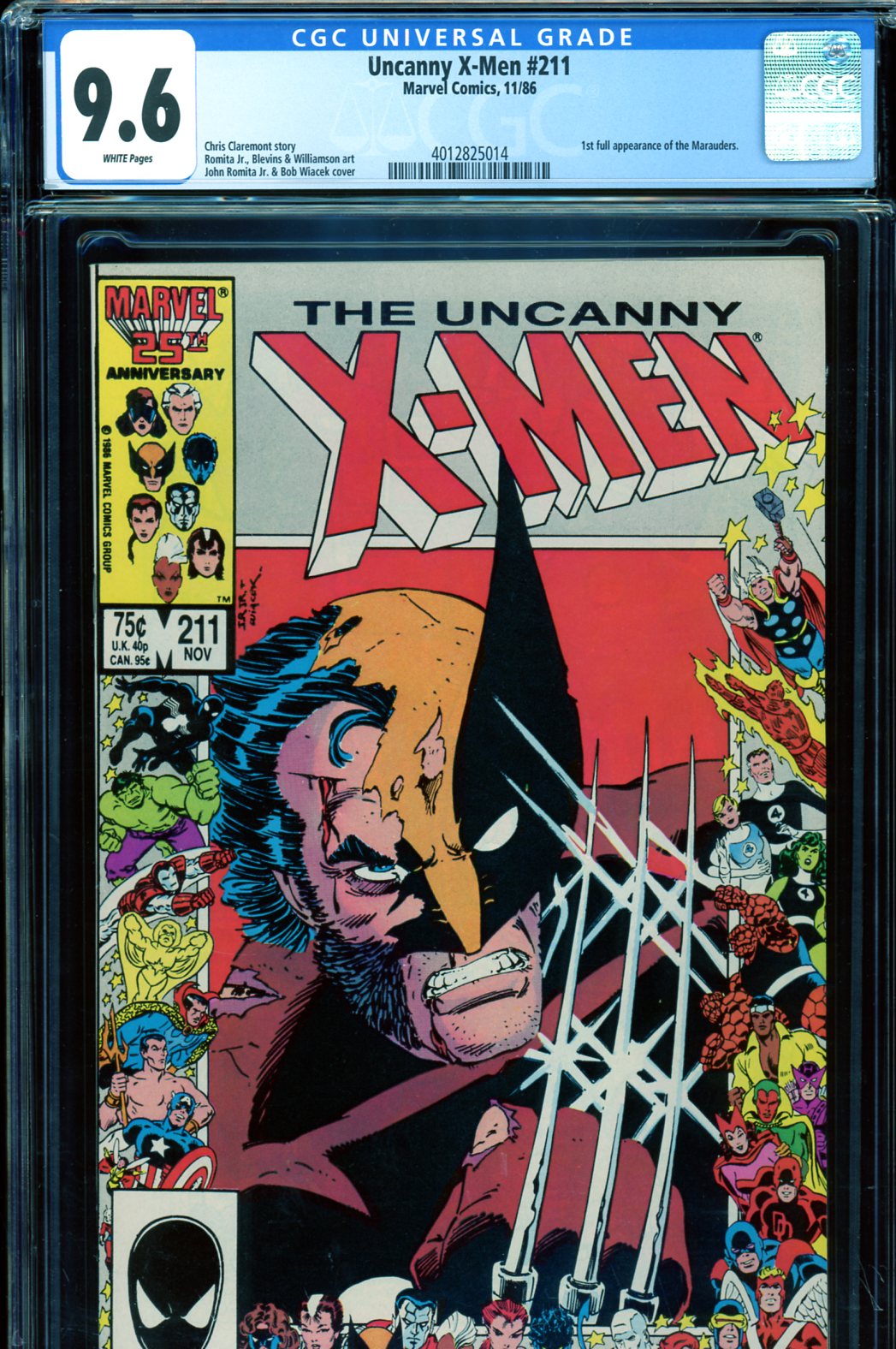 Cedar Chest Comics - Uncanny X-Men #211 CGC graded 9.6 - first ...